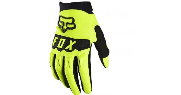 Abbigliamento moto - Guanti FOX Dirtpaw giallo fluorescente per ragazzi ...