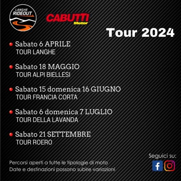 Calendario Tour Cabutti 2024