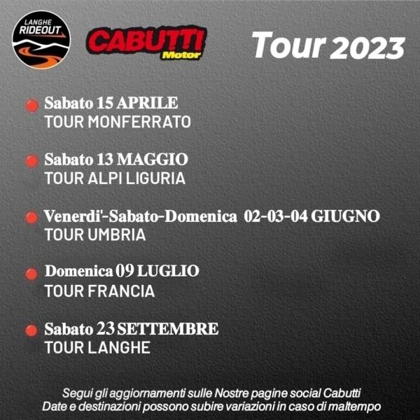 Calendario Tour Cabutti 2023
